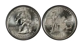 2000 Massachusetts Quarter Value: Errors, D & P Mint Marks, Gold Editions
