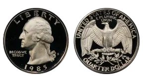 1985 Quarter Value Guide: 1985 P, D Quarter Errors and Worth